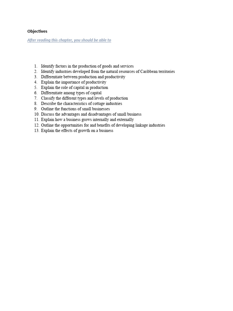 Objectives: After Reading This Chapter, You Should Be Able To ...