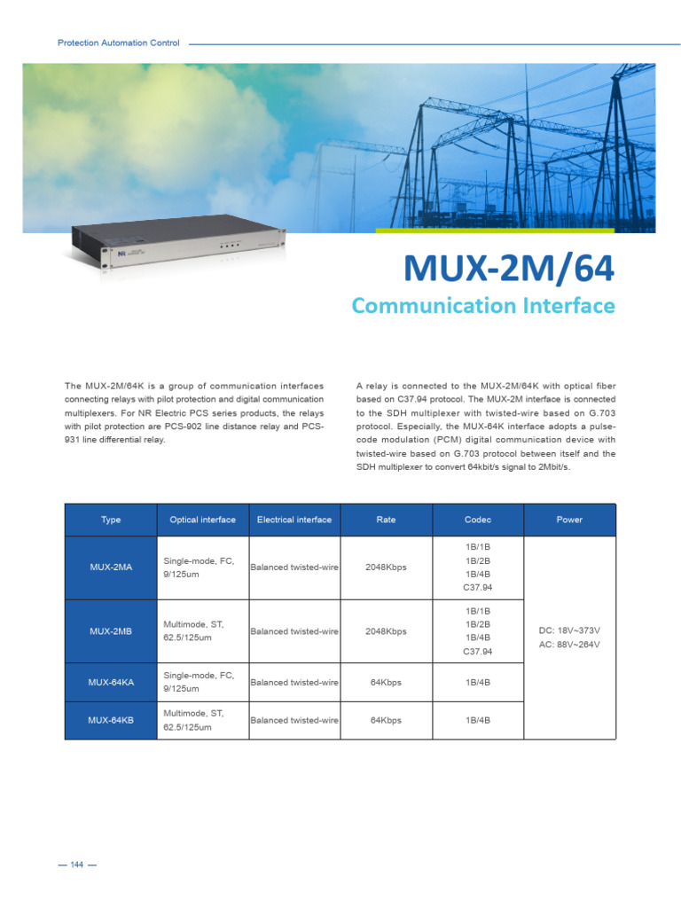 Catalog MUX | PDF | Optical Fiber | Data Transmission