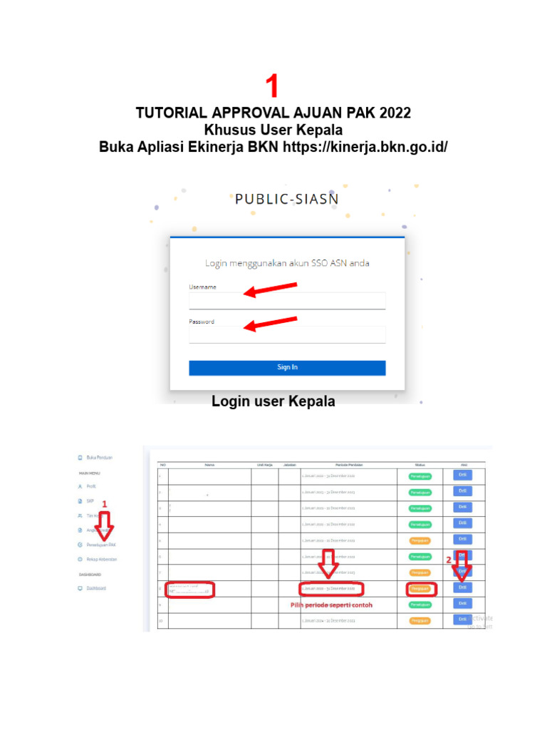 TUTORIAL AJUAN PAK 2022 DAN 2023_User Kepala (1) | PDF