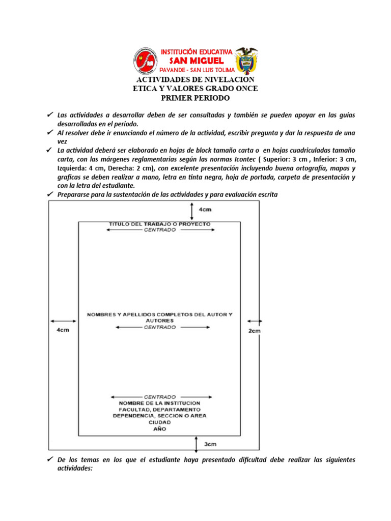 Actividades de Ética y Valores 11° | PDF | Derechos humanos