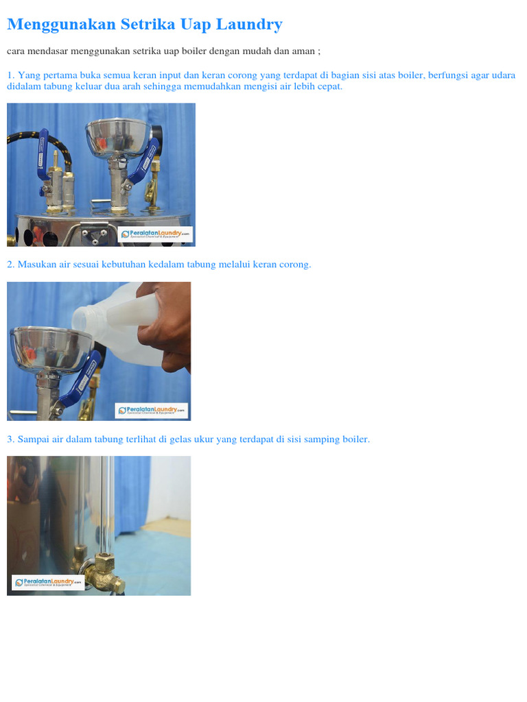 SOP Menggunakan Setrika Uap | PDF | Teknologi & Rekayasa