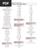 AS - A 2 Revesion Formula Sheet Edexcel IAL | PDF