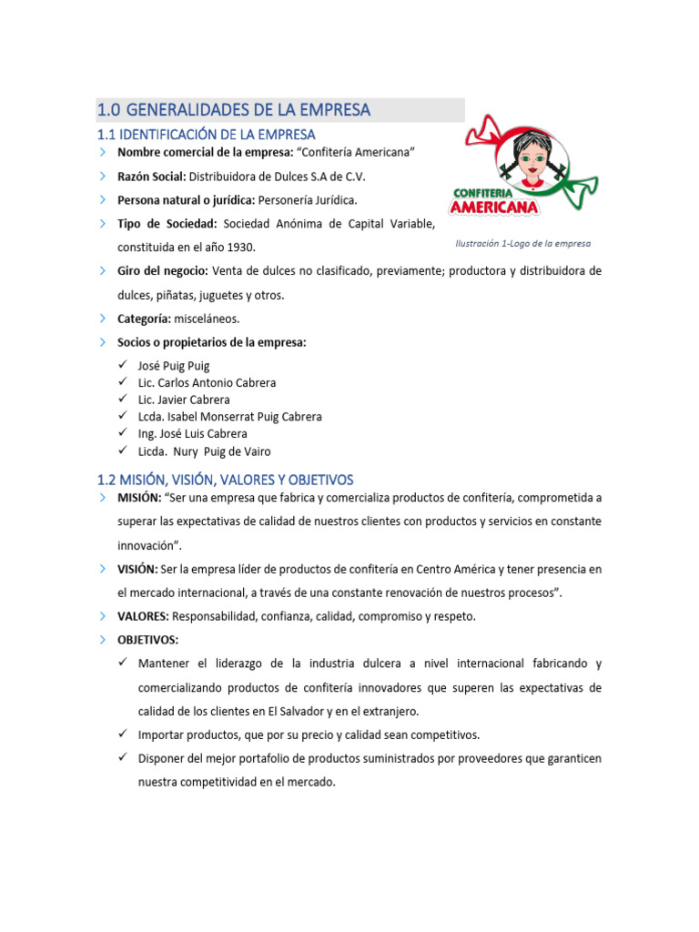 Generalidades de La Empresa-Dulsa | PDF | Business | Economias