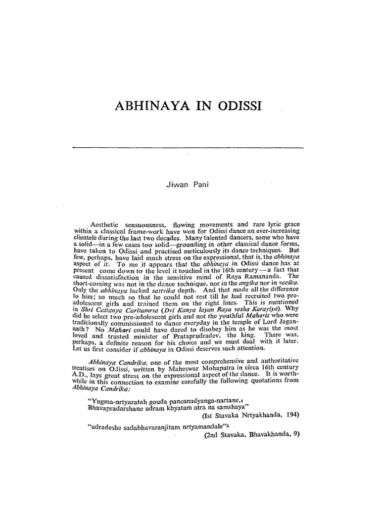 Abhinaya in Odissi JSNA2939-45 | PDF | Krishna | Hinduism