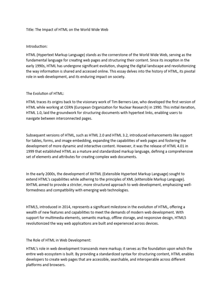 HTML | PDF | Html | World Wide Web