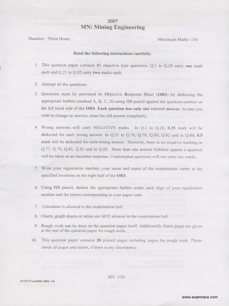 MN: Mining Engineering | PDF | Stress (Mechanics) | Variance