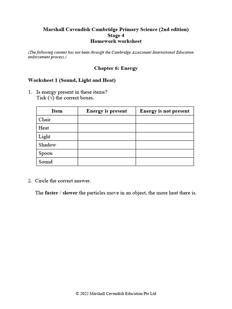 Home Work Worksheet | PDF | Heat | Physical Quantities