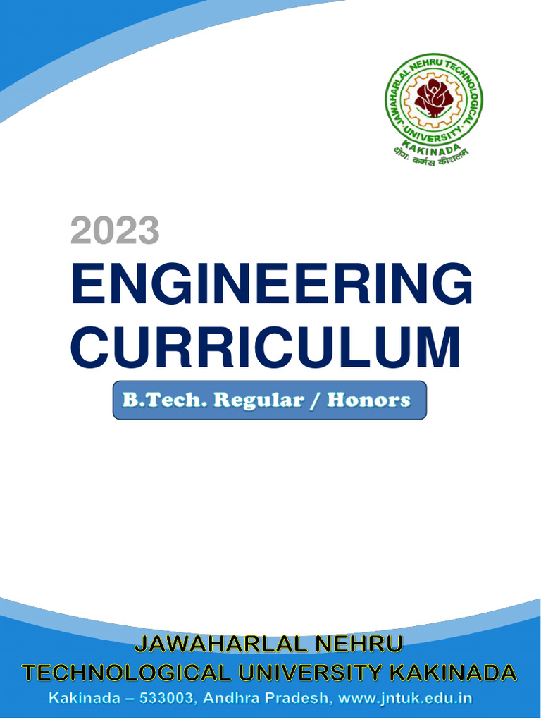 JNTUK B.Tech - R23 Acedemic Regulations | PDF | Academic Degree ...