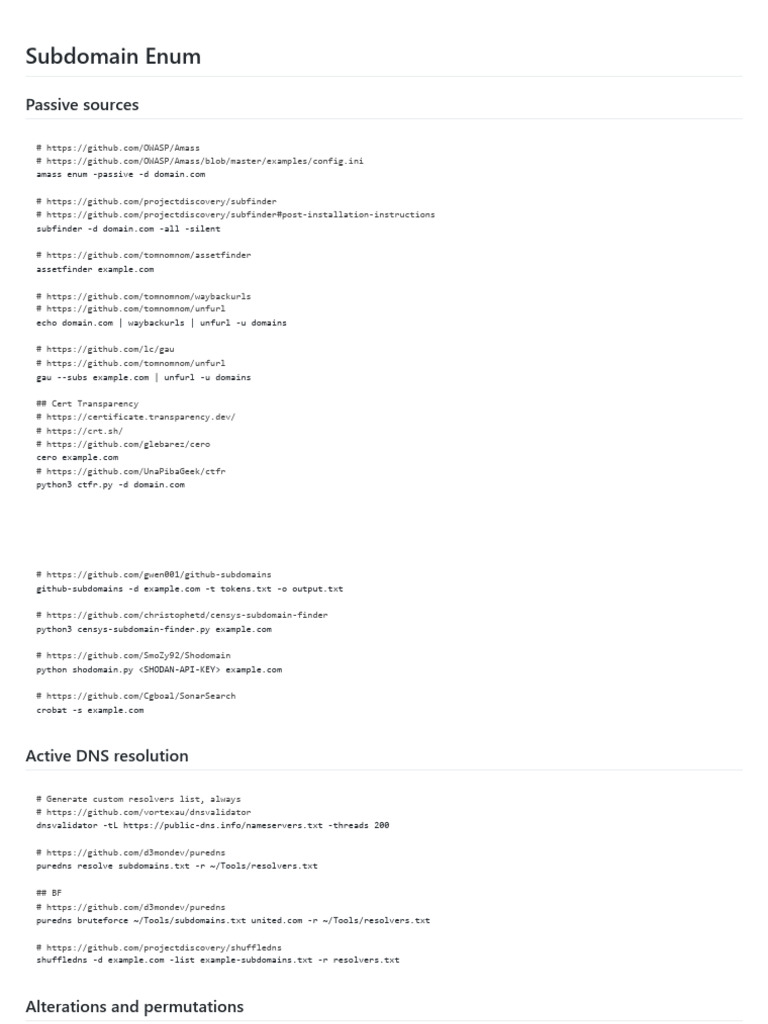 Subdomain Enum | PDF | Domain Name System | Computing