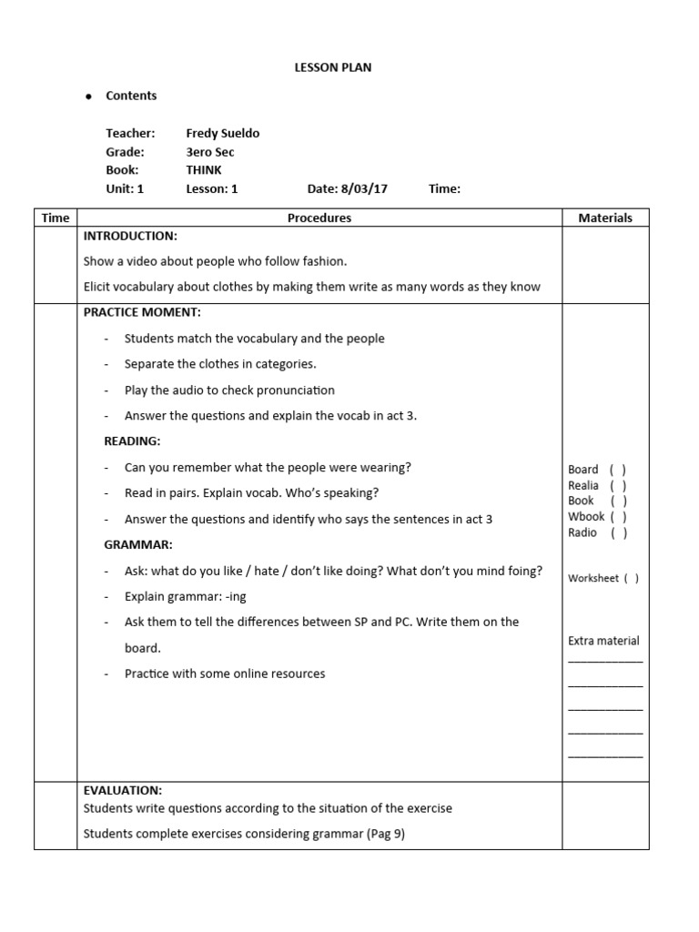 Grade 3 English Lesson Plans | PDF | Language Arts & Discipline
