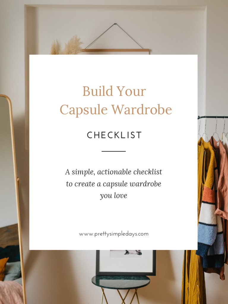 Build A Capsule Wardrobe CHECKLIST | PDF | Dress | Brand