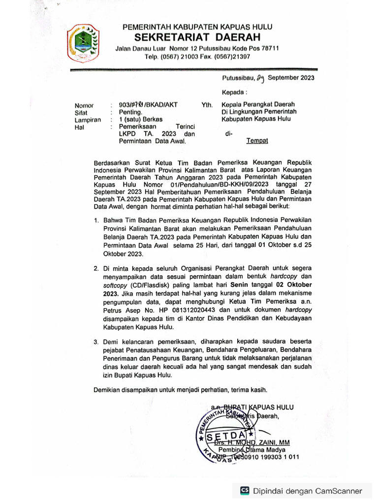 Pemeriksaan LKPD | PDF