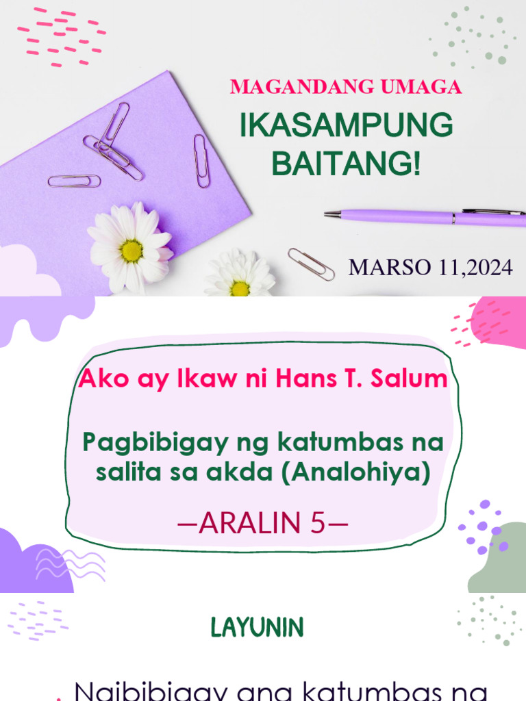 Module 5: (Ako Ay Ikaw) | PDF