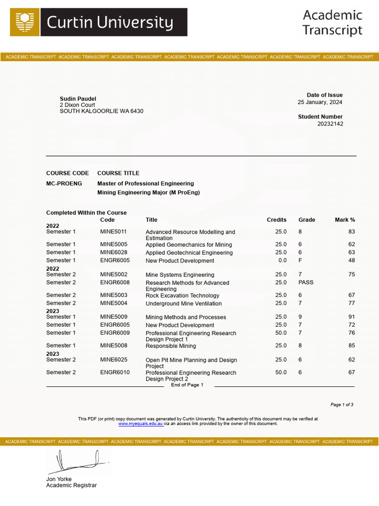 Transcript | PDF | Mining | Engineering
