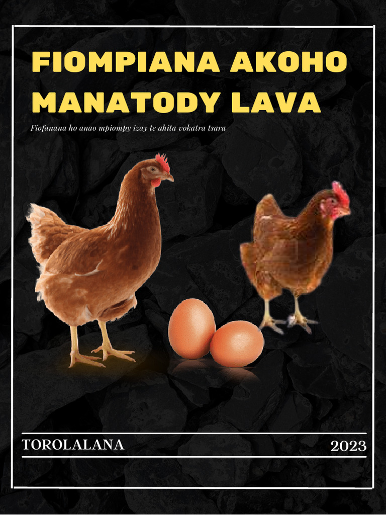 Fiompiana Akoho Manatody Lava 1 | PDF