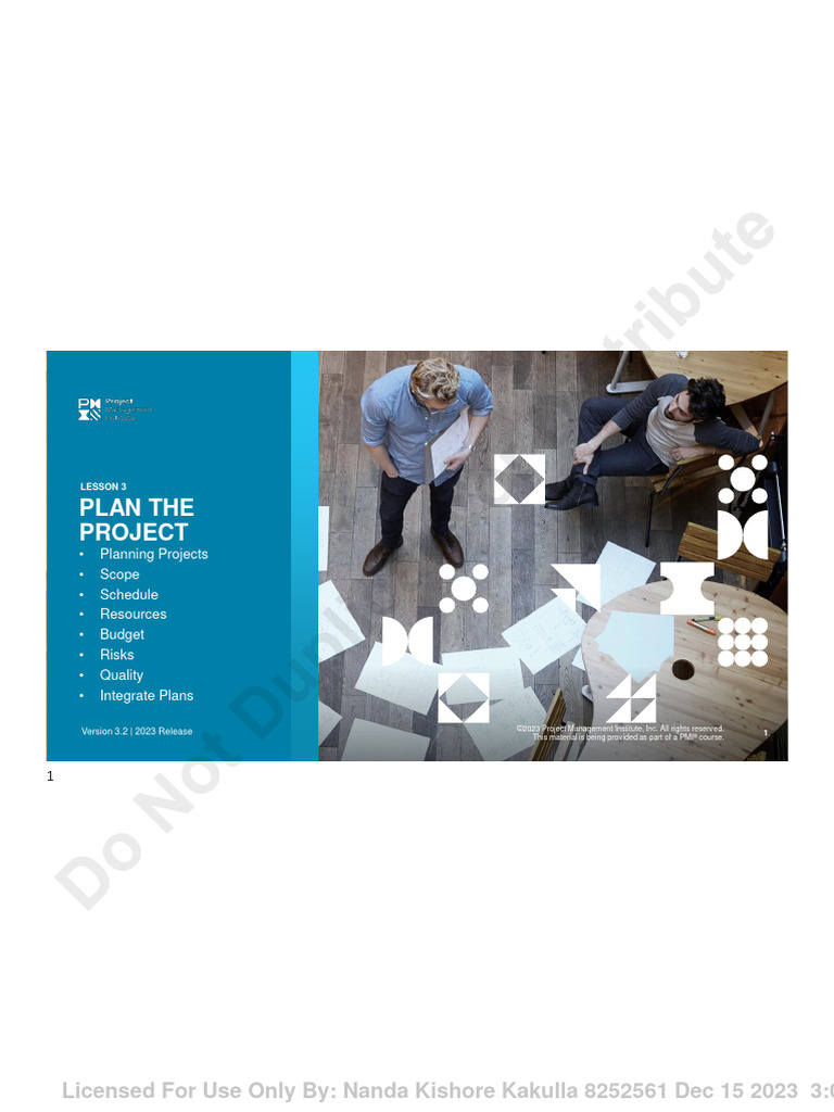 Module3 Plan The Project | PDF | Project Management | Scrum (Software Development)