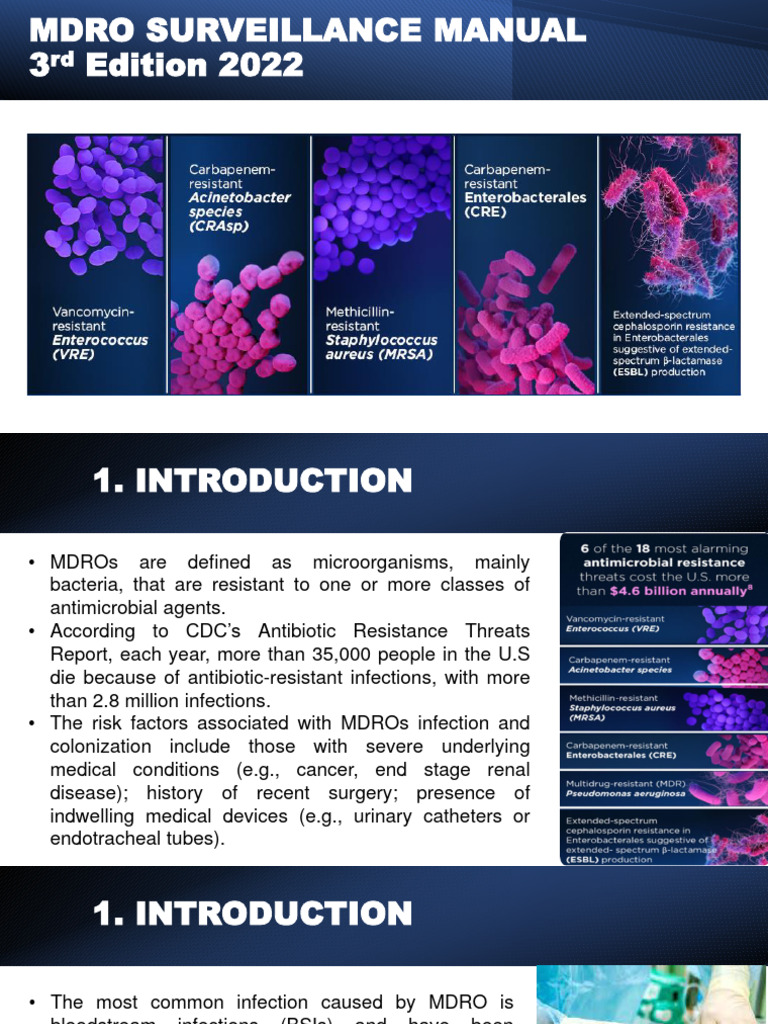 Mdro Surveillance Manual 2022 - 2.2.2024 | PDF | Urinary Tract ...