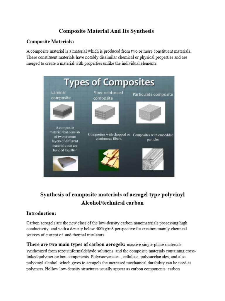 Composite Materials Synthesis | PDF | Composite Material | Polymers
