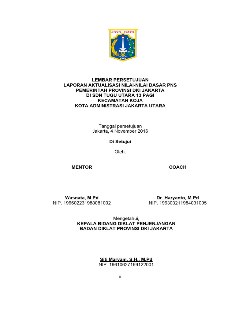 Lembar Pengesahan CAP | PDF