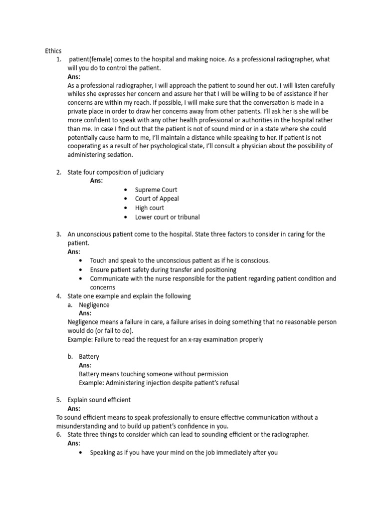 Ethics Solved Provisional Pdf Patient Communication