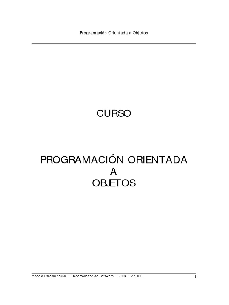 Poo Se | PDF | Software | Programación orientada a objetos