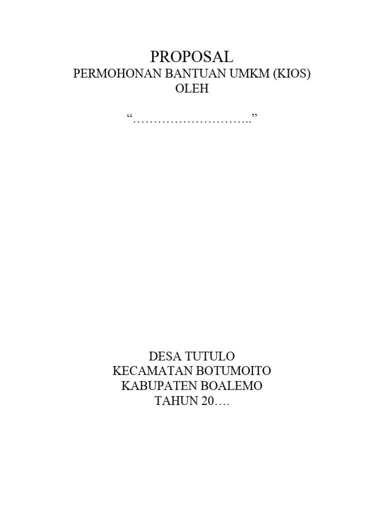 Umkm Kios | PDF