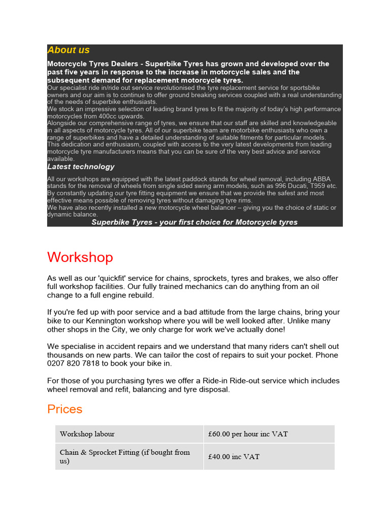 Contoh Ayat About Us | PDF | Tire | Motorcycle