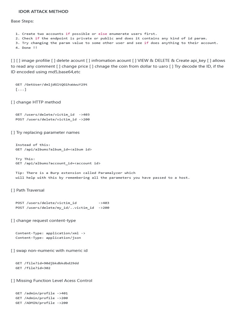 IDOR | PDF | Json | Software