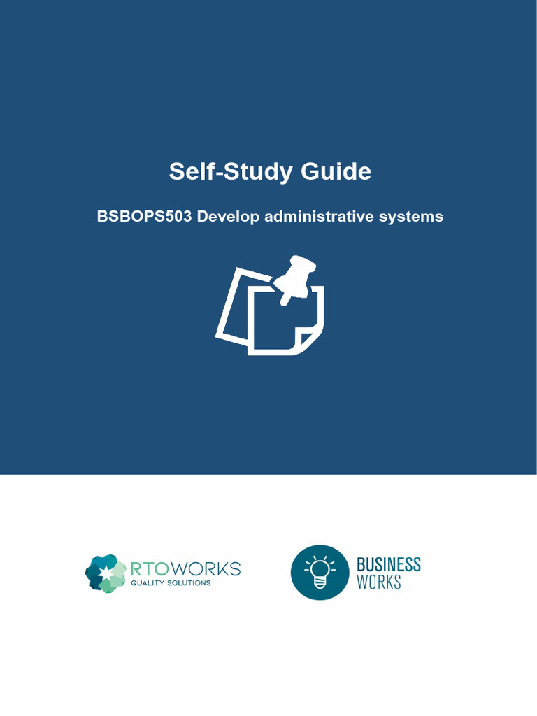 BSBOPS503 Self-Study Guide Jan 2024 | PDF | Learning | Behavior Modification