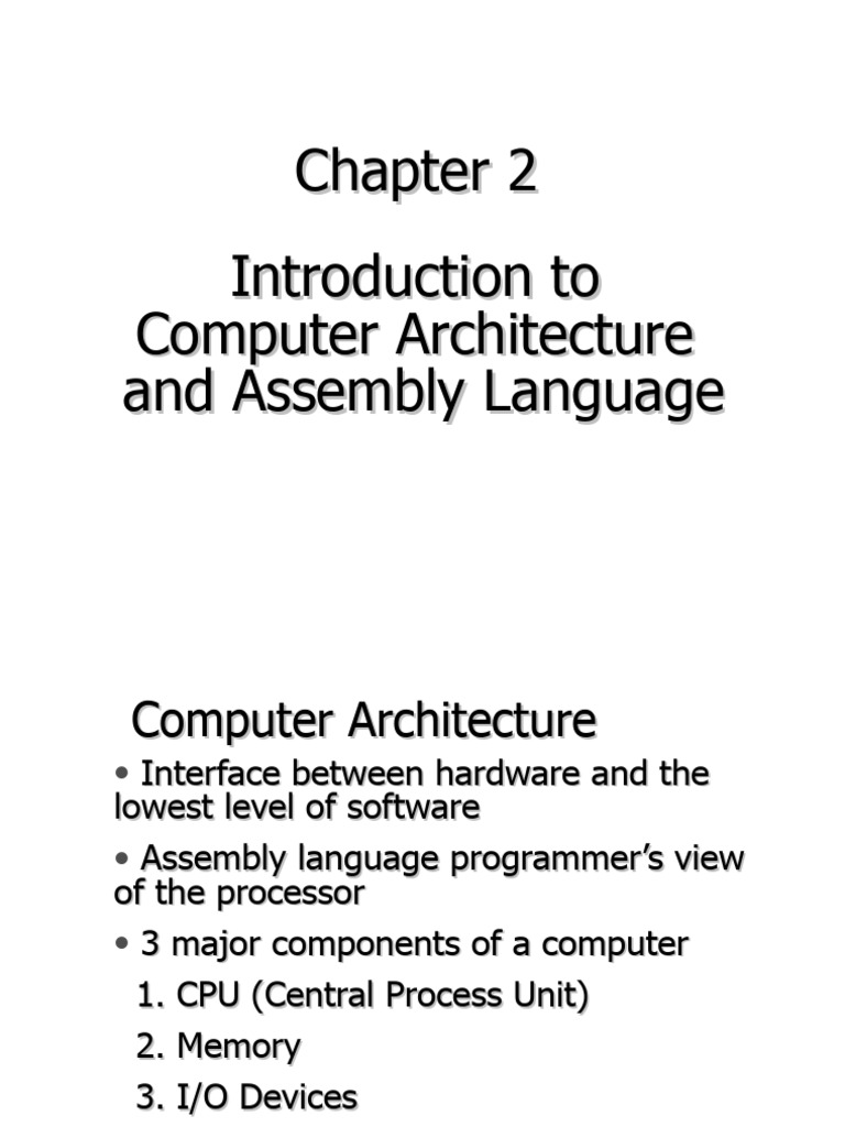 cs351 Chapter2 | PDF | Computers