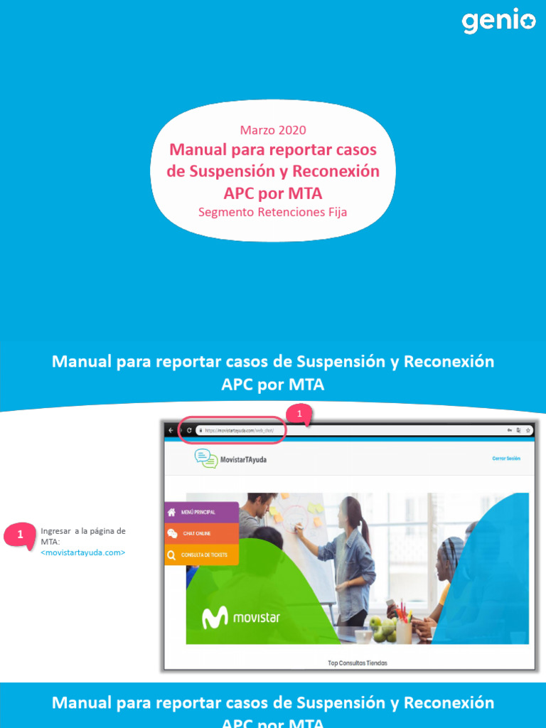 Manual Suspensión y Reconexión Por MTA | PDF