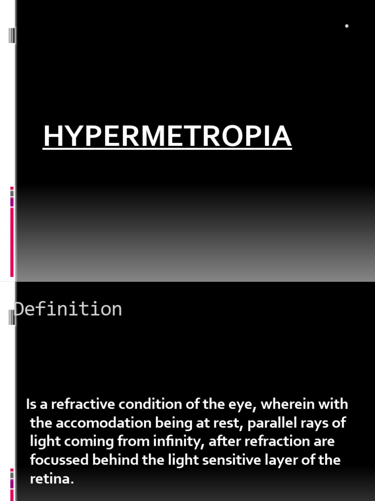 Understanding Hypermetropia and Aphakia | PDF | Ophthalmology | Optics