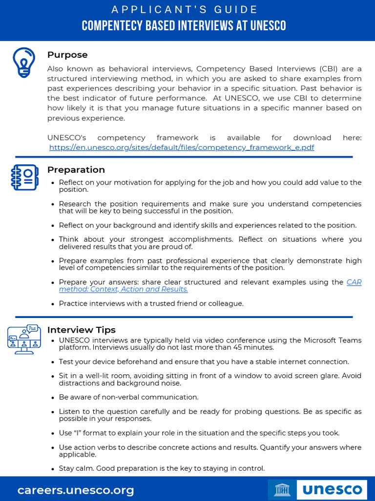 UN Competency -Based Interview | PDF