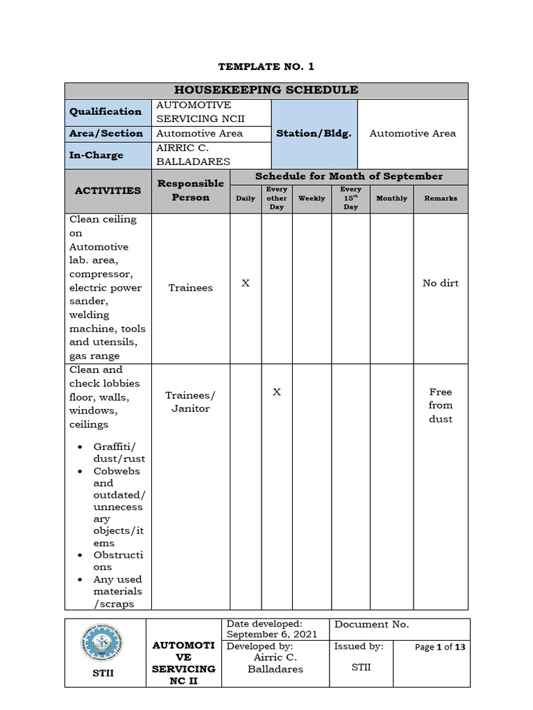 4th MODULE-Balladares TMC | PDF | Housekeeping