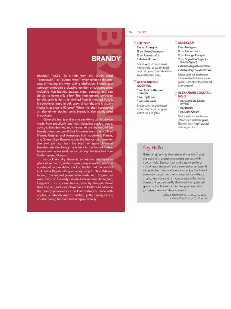Brandy Mixes | PDF