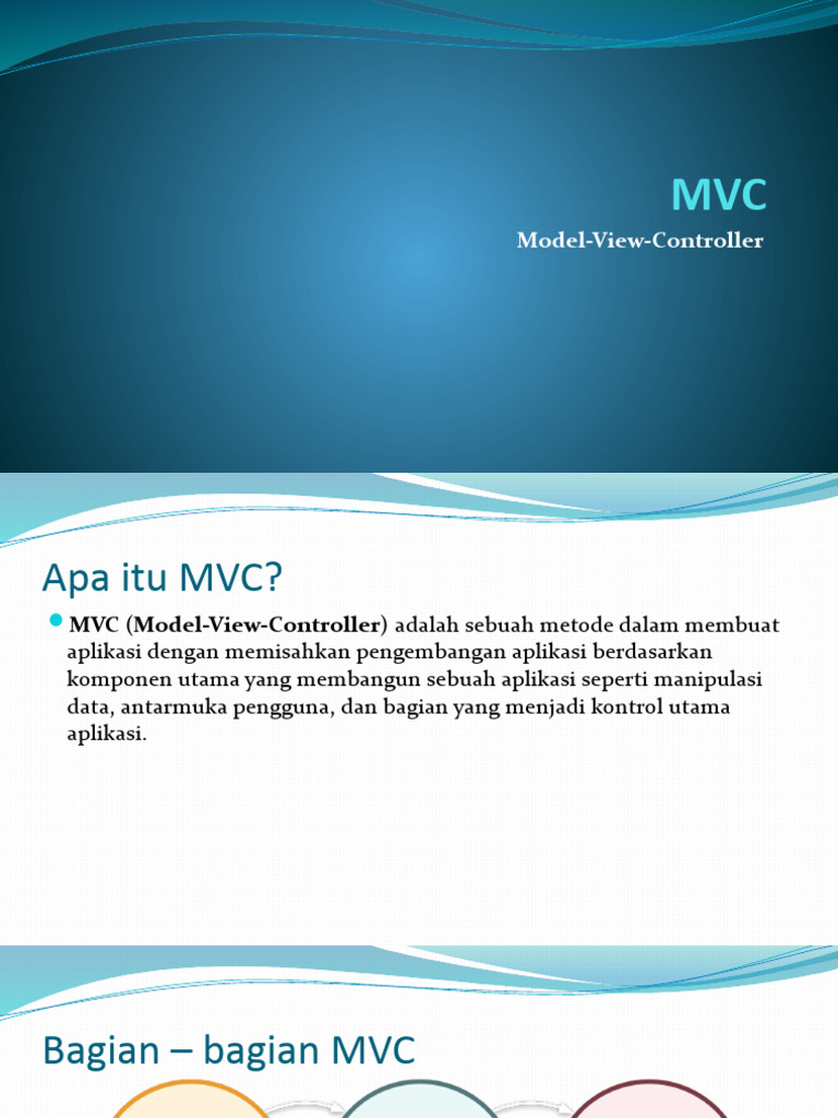 Pengenalan Model-View-Controller (MVC) | PDF