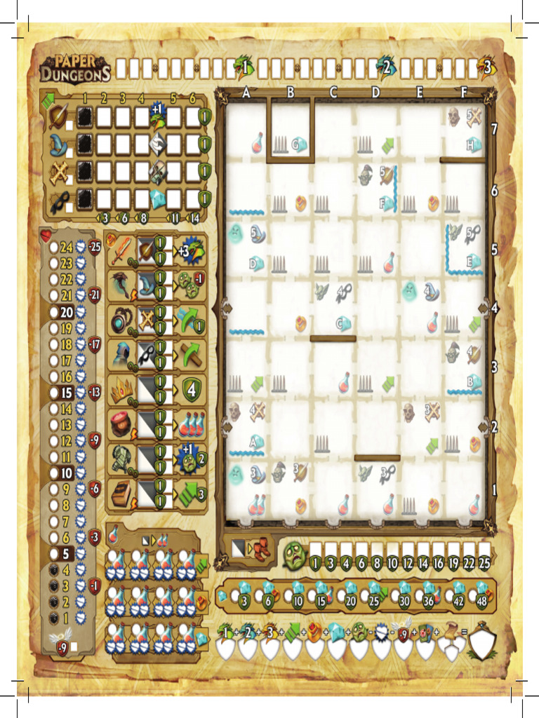 Paper Dungeons Sheet FINAL | PDF