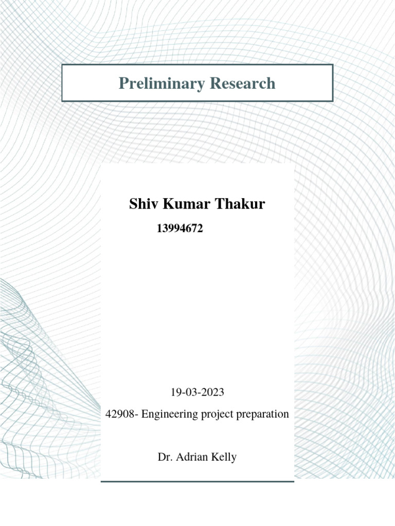 Preliminary - Research - Report 2 | PDF | Waste | Concrete