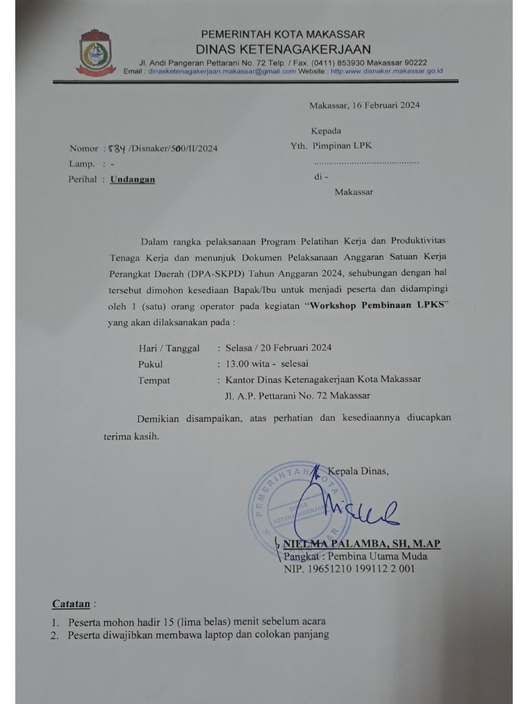 Undangan Workshop | PDF