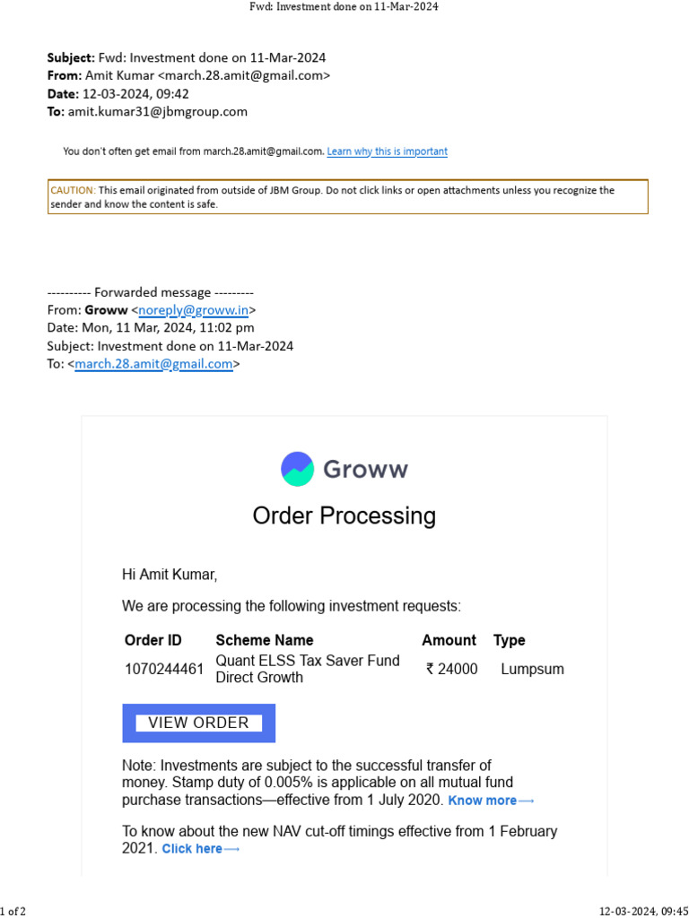 ELSS Investment 80C | PDF