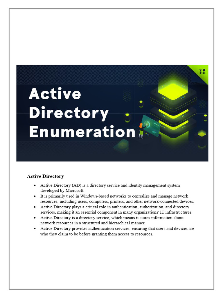 Active Directory | PDF | Active Directory | Cyberspace