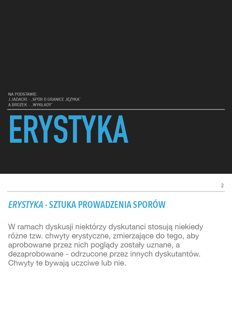 LOGIKA Erystyka | PDF