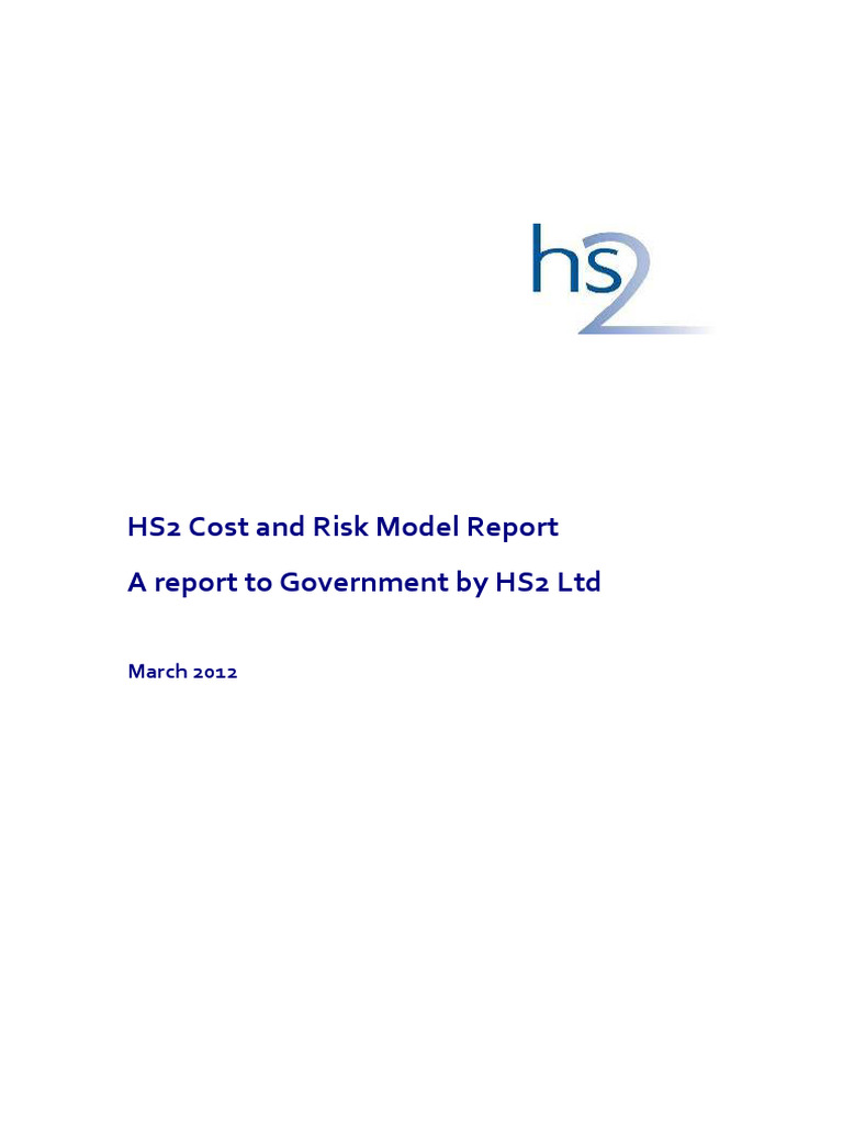 hs2 Cost and Risk Model Report | PDF