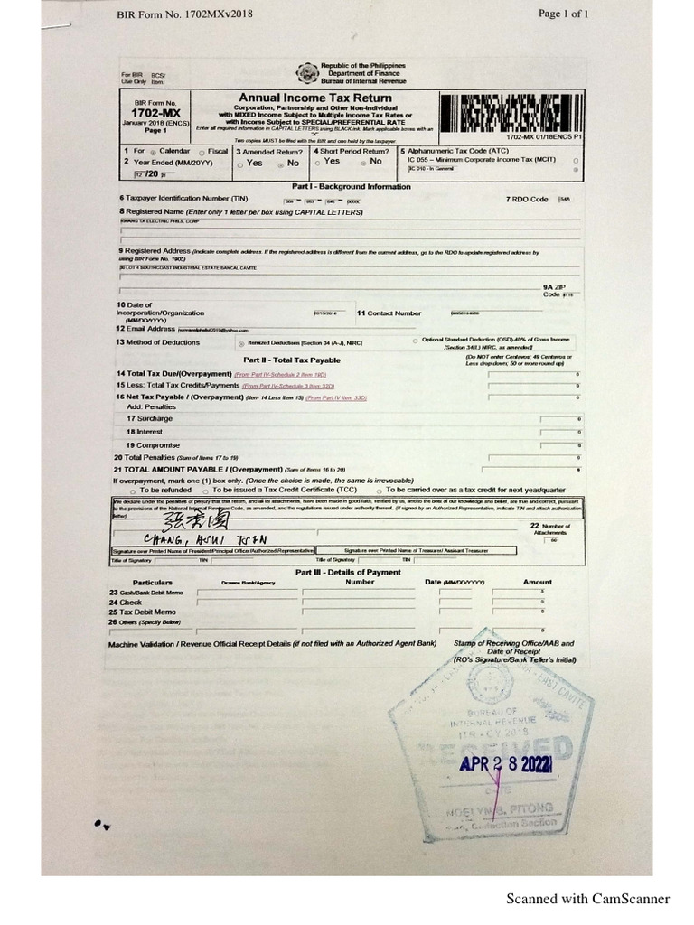 1702 Annual ITR 2021 | PDF
