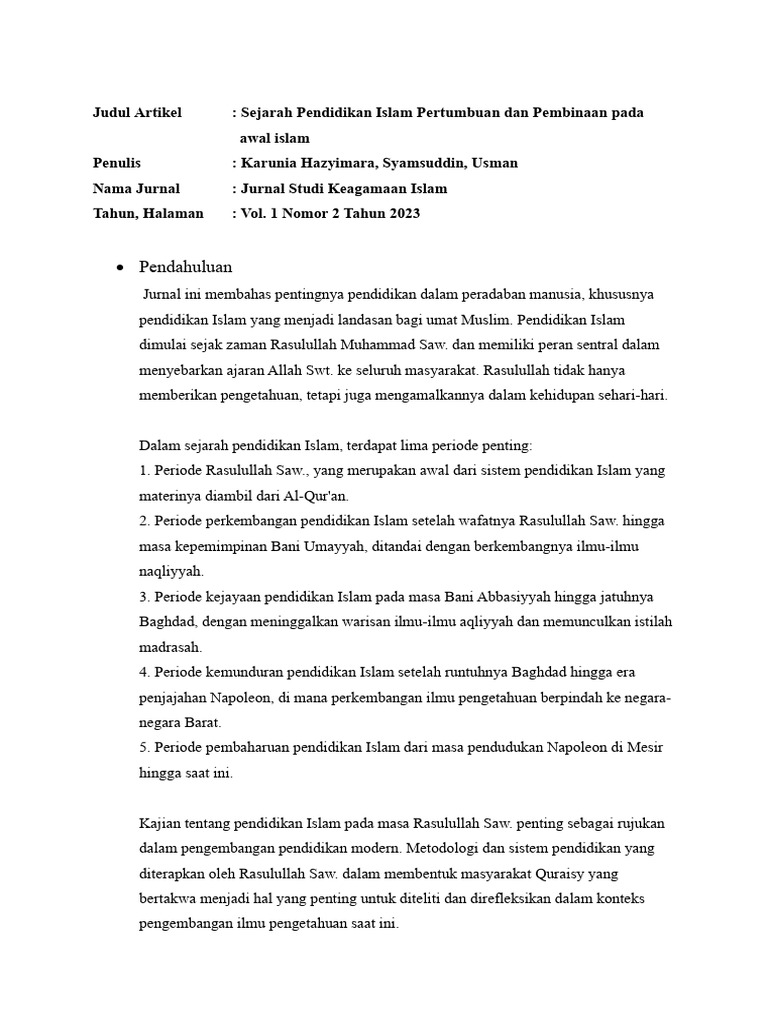 Review Jurnal (Ahmad Faris Izzul Haq) 6D | PDF | Ilmu Sosial | Agama & Spiritualitas