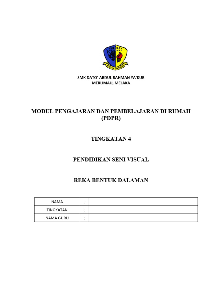 Modul PSV T4 Reka Bentuk Dalaman | PDF