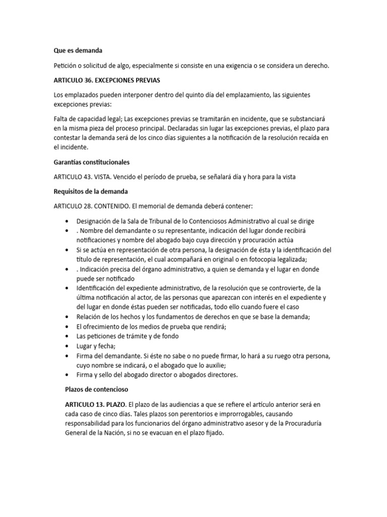 Que es demanda | PDF | Demanda judicial | Gobierno