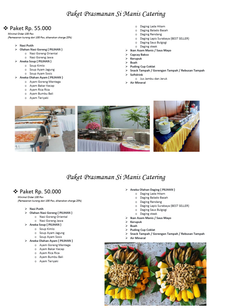 Paket Prasmanan 1 | PDF