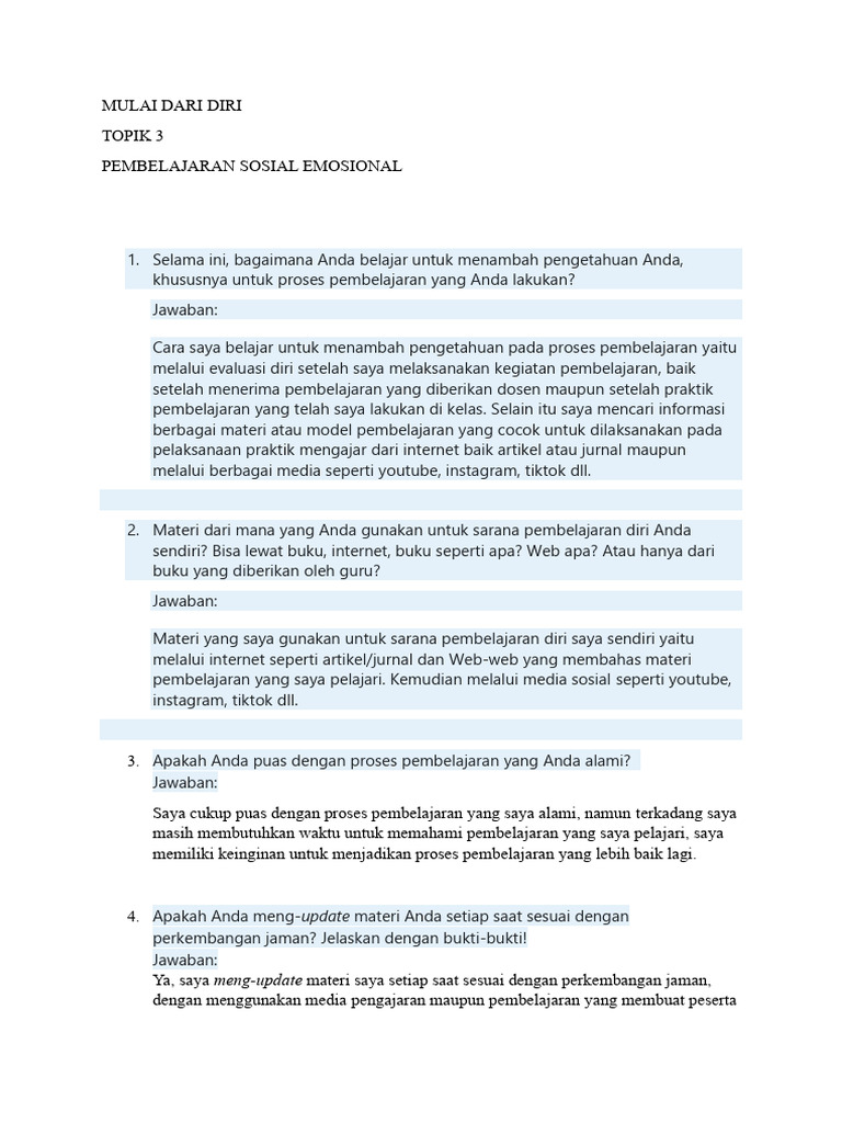 Mulai Dari Diri | PDF | Karier & Perkembangan | Pengembangan Diri