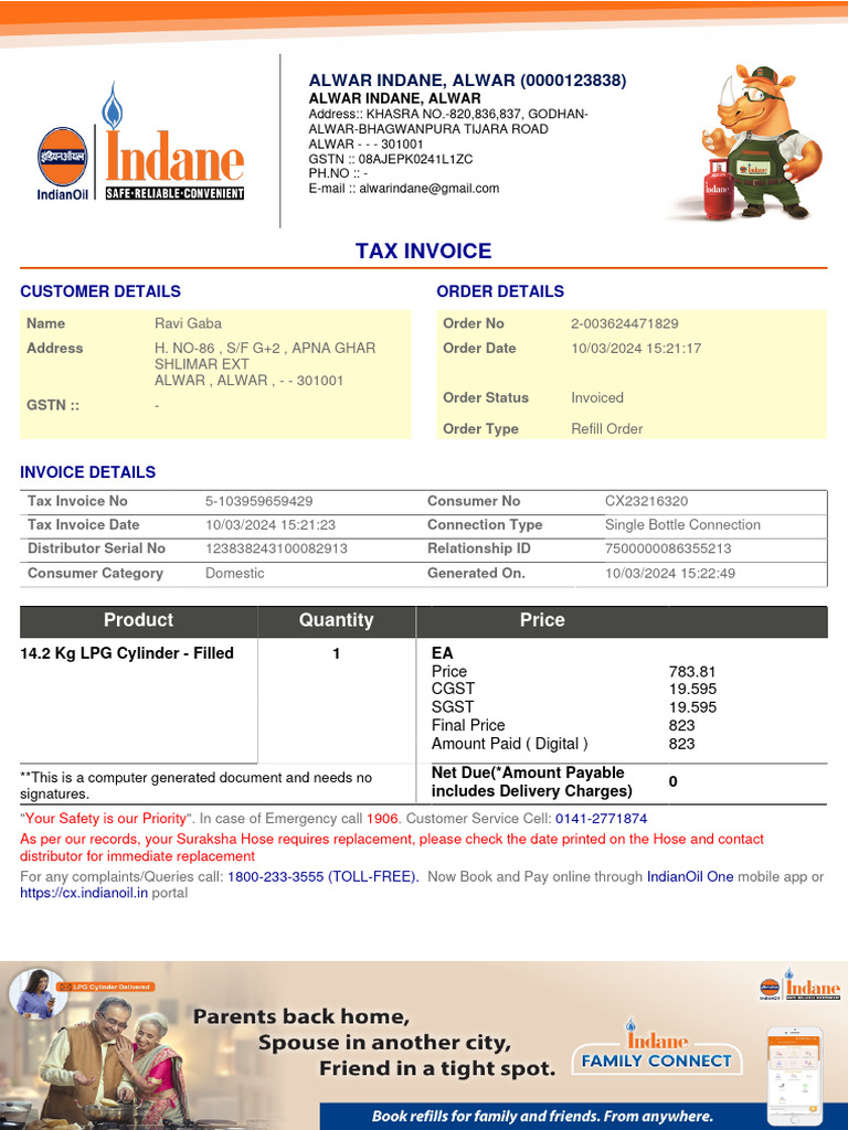 Invoice | Download Free PDF | Liquefied Petroleum Gas | Invoice
